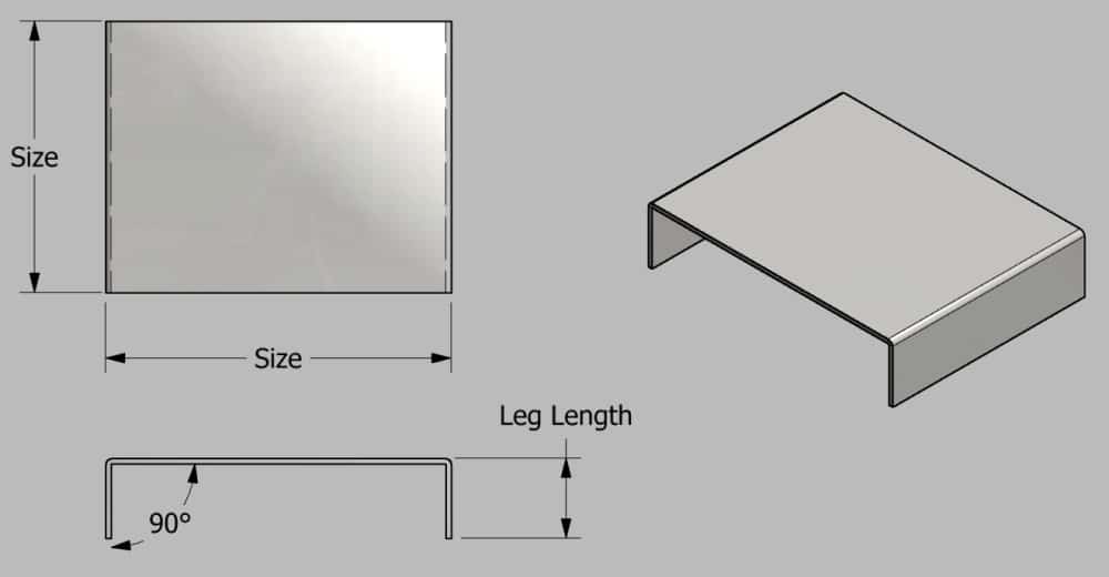 Storage Tank Nameplate Bracket with Legs - Buy Online at SF